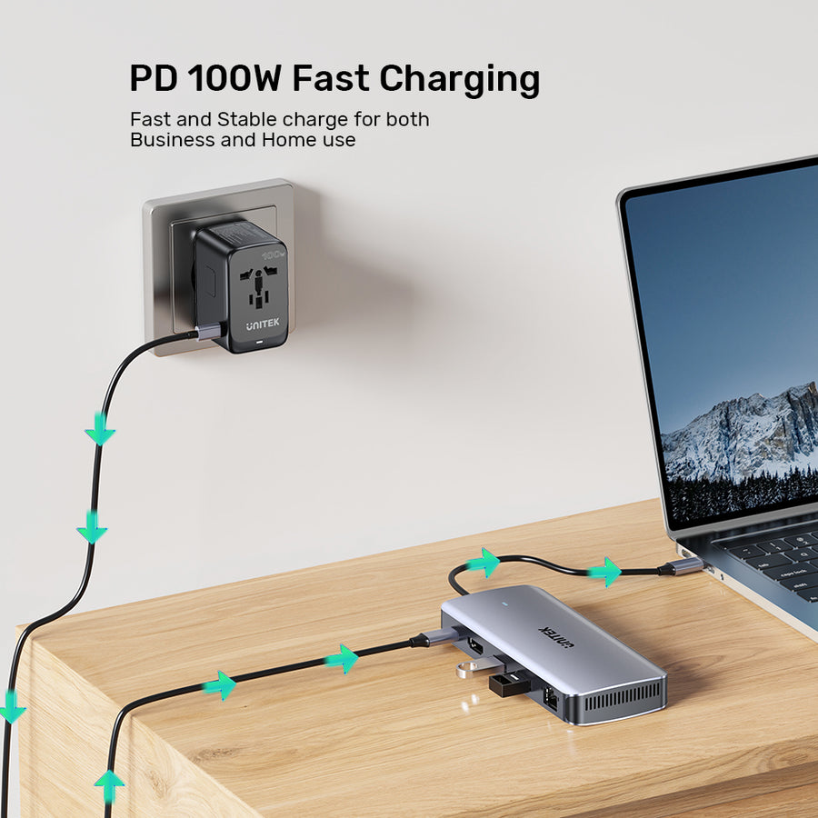 6合1 USB-C Hub 連 M.2 硬碟盒 | UNITEK