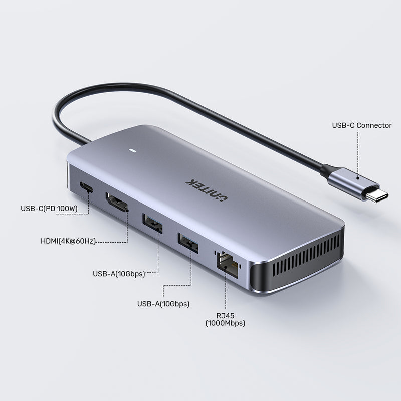 6合1 USB-C Hub 連 M.2 硬碟盒 | UNITEK